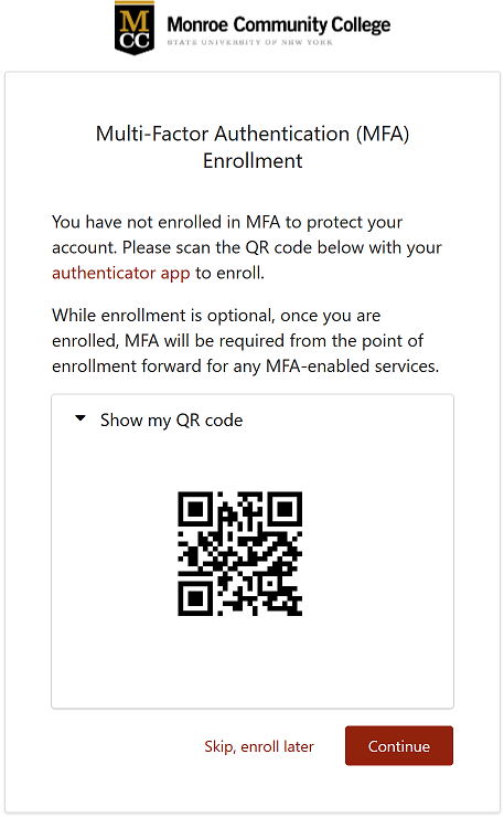 Multi-Factor Enrollment | Communications & Network Services | Monroe ...