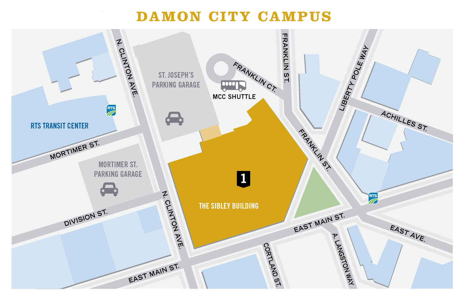 Lane Community College Main Campus Map